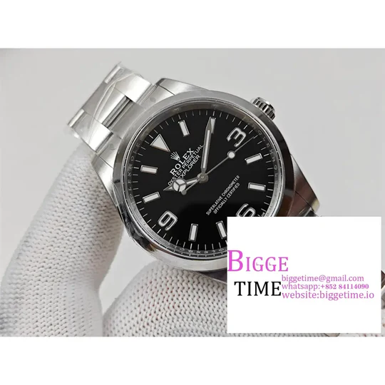 Explorer 124270 36mm 904L Steel Clean 1:1 Best Edition Black Dial on SS ...