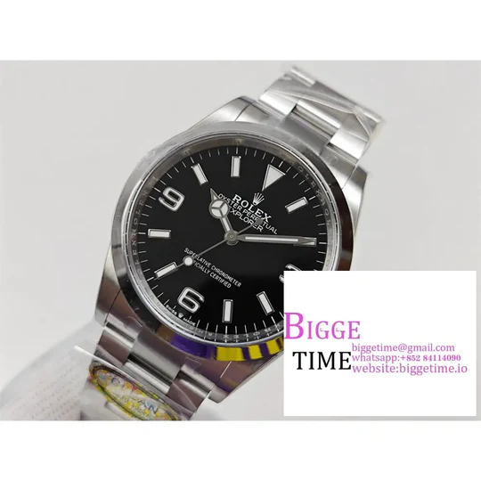 Explorer 124270 36mm 904L Steel Clean 1:1 Best Edition Black Dial on SS ...